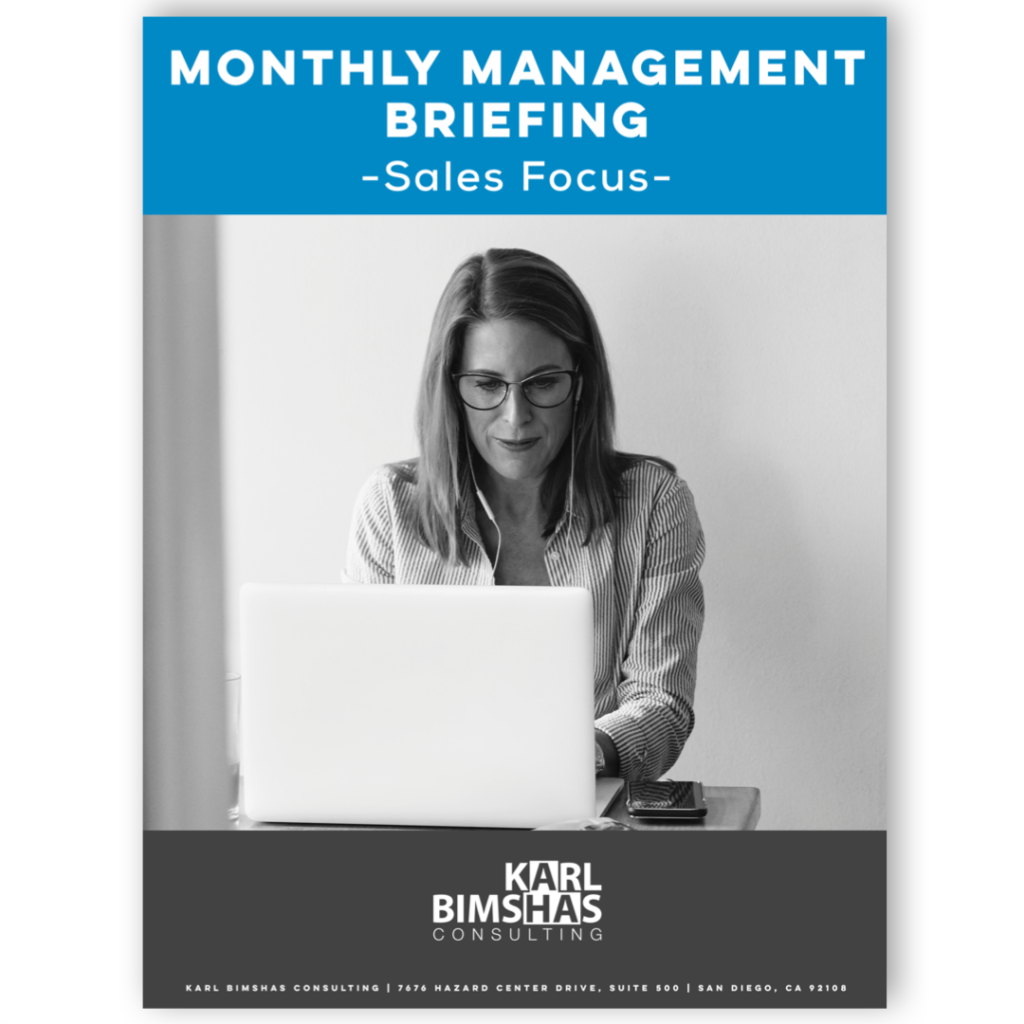 Better Sales Management - Karl Bimshas Consulting